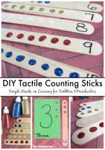 DIY Tactile Counting with Craft Sticks - Where Imagination Grows